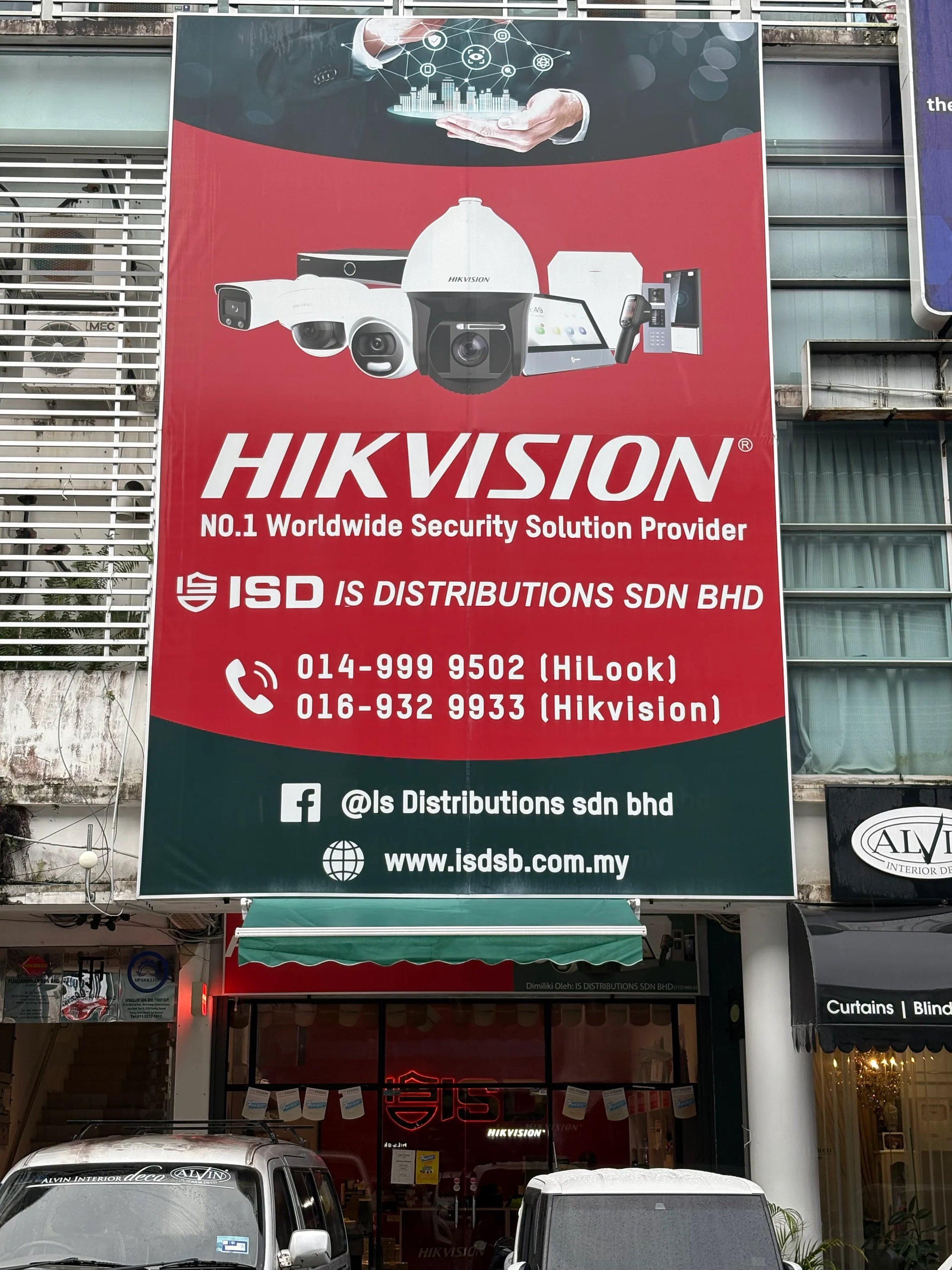 Hikvision Sarawak bigger signage at is distribution sdn bhd retail and ...